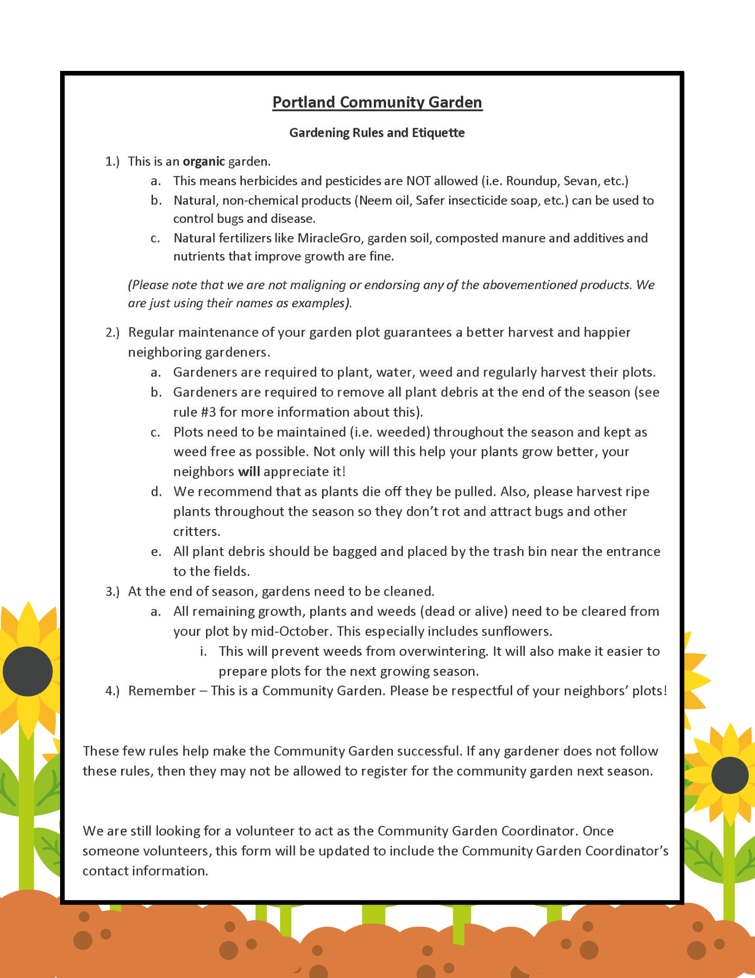 Portland Parks & Recreation - Forms